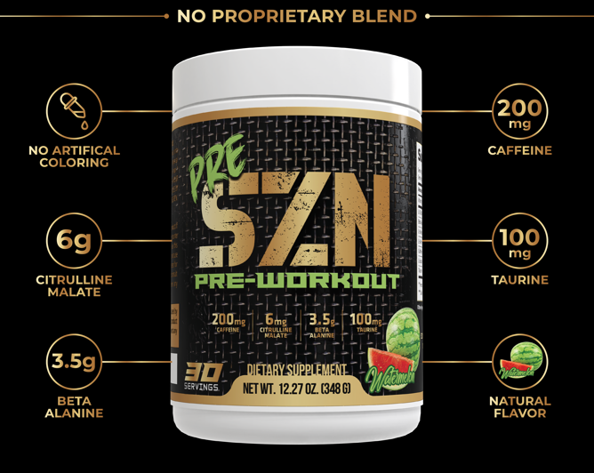 Pre-Workout Supplements, Protein Powders, & More | SZN Supplements